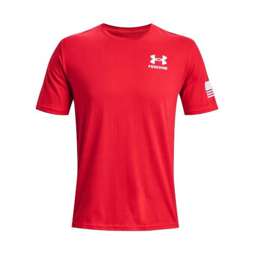 Under Armour Men's New Freedom Flag T-Shirt, (600) Red / / White, X-Large
