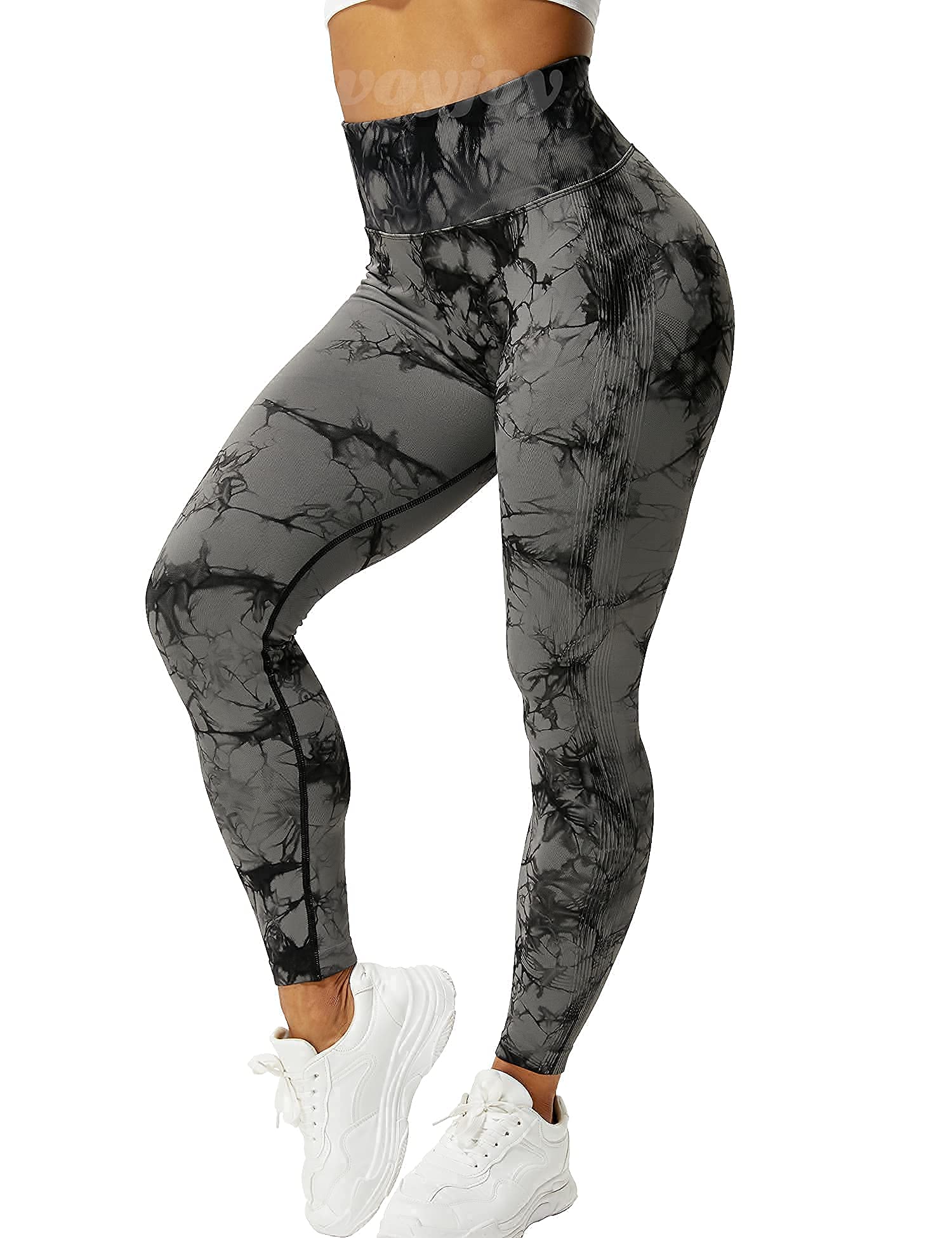 VOYJOY Seamless Leggings for Women High Waist Yoga Pants Scrunch Butt Lifting Elastic Tights
