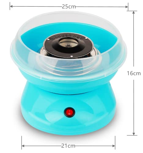 Hovico Cotton Candy Maker Homemade Cotton Candy Maker for Home Birthday Family Party Christmas Gift,Mini Cotton Candy Maker Floss Sugar Includes 10 Cones And Sugar Scoop