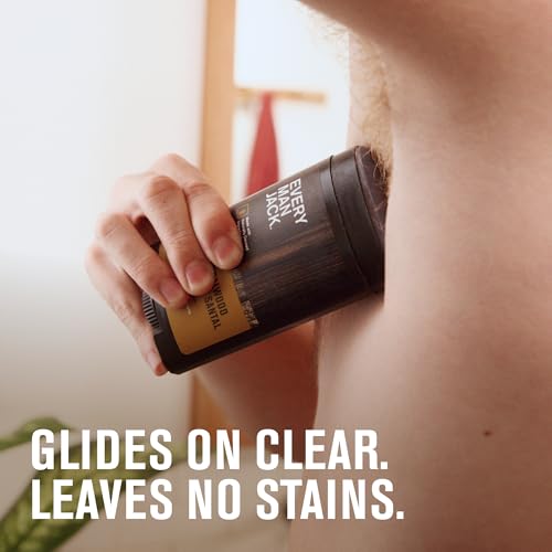 Every Man Jack Cedar + Red Sage Men’s Deodorant - Aluminum Free Deodorant - 24-Hour Odor Protection w/Naturally Derived Ingredients - 3oz (2 Pack)