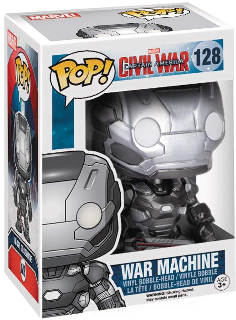 POP Marvel: Captain America 3: Civil War - War Machine Funko Pop! Vinyl Figure (Bundled with Compatible Pop Box Protector Case), Multicolored, 3.75 inches