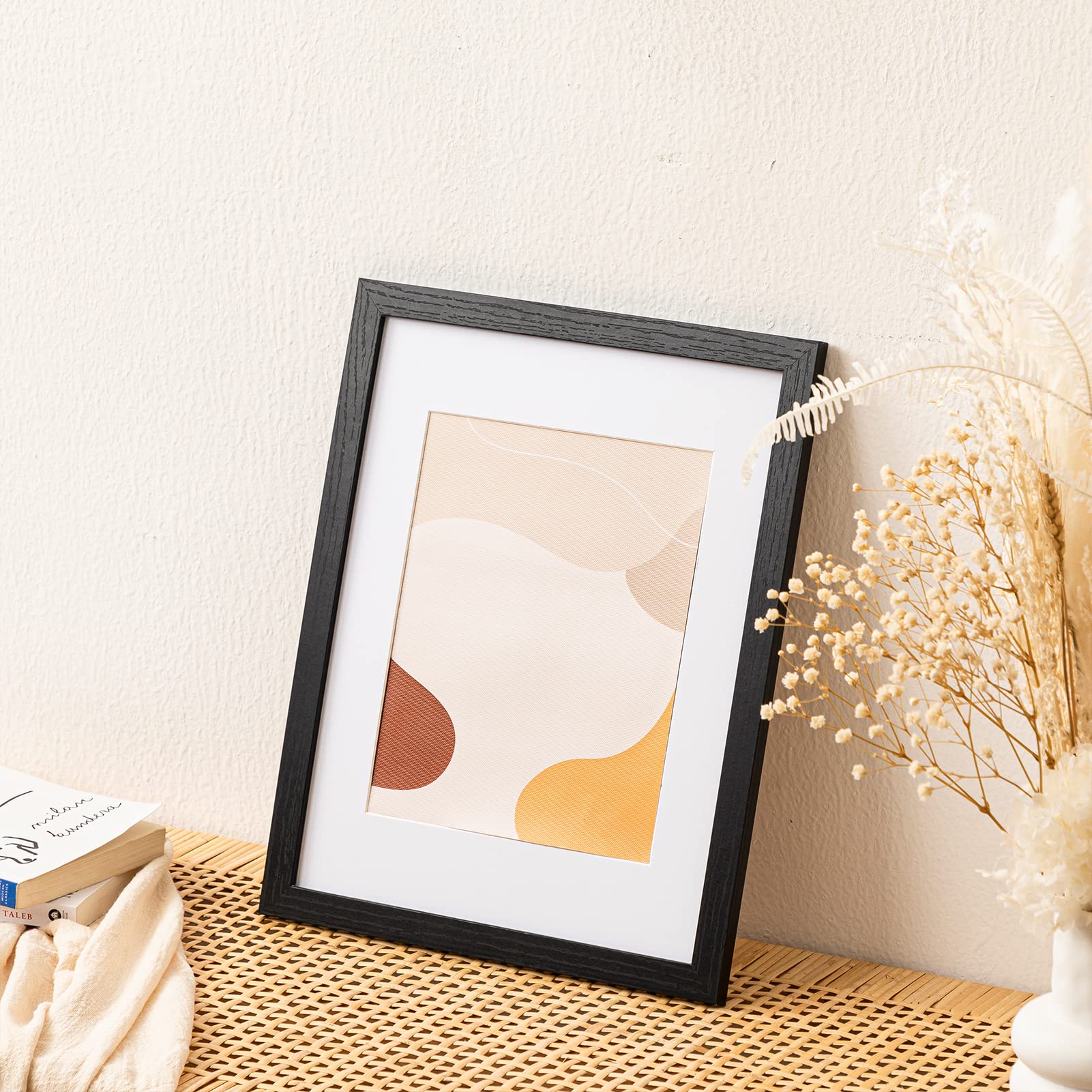 eletecpro 11x14 Picture Frame Set of 6, Display Pictures 8x10 with Mat or 11x14 without Mat, Photo Frames for Tabletop and Gallery Wall Home Decor, Horizontal and Vertical Mounting