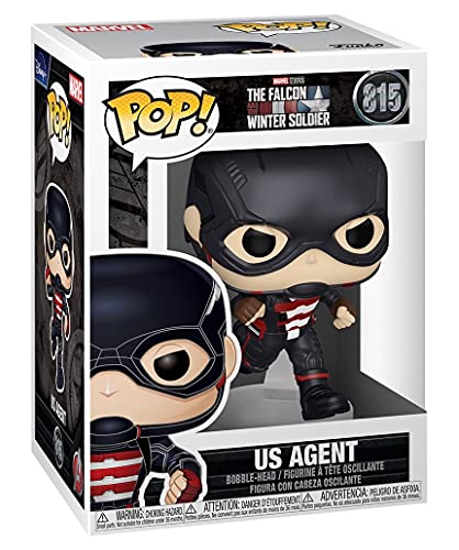 Funko Marvel: Falcon and The Winter Soldier - John F. Walker as U.S. Agent Pop! Vinyl Figure (Bundled with Compatible Pop Box Protector Case)