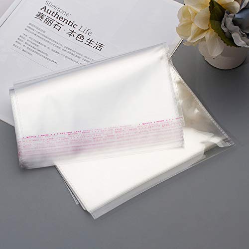 15β x 20β Clear Cellophane Bags Resealable Plastic OPP Bags Self Seal Poly Bags for Apparel,Party Wedding Gift Bags (15X20 inch(100Pcs)