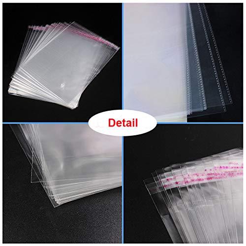 15β x 20β Clear Cellophane Bags Resealable Plastic OPP Bags Self Seal Poly Bags for Apparel,Party Wedding Gift Bags (15X20 inch(100Pcs)
