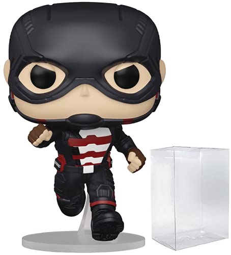 Funko Marvel: Falcon and The Winter Soldier - John F. Walker as U.S. Agent Pop! Vinyl Figure (Bundled with Compatible Pop Box Protector Case)