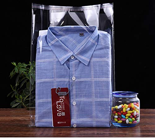 15β x 20β Clear Cellophane Bags Resealable Plastic OPP Bags Self Seal Poly Bags for Apparel,Party Wedding Gift Bags (15X20 inch(100Pcs)