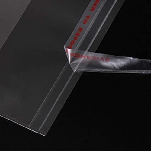 Aubeco 240pcs 4x6 inch Small Clear Resealable Cello Bags Cellophane Bags, Polypropylene Bags for Candy Bread Chocolate Jelly Cookie Packaging Self Seal OPP Poly Bags