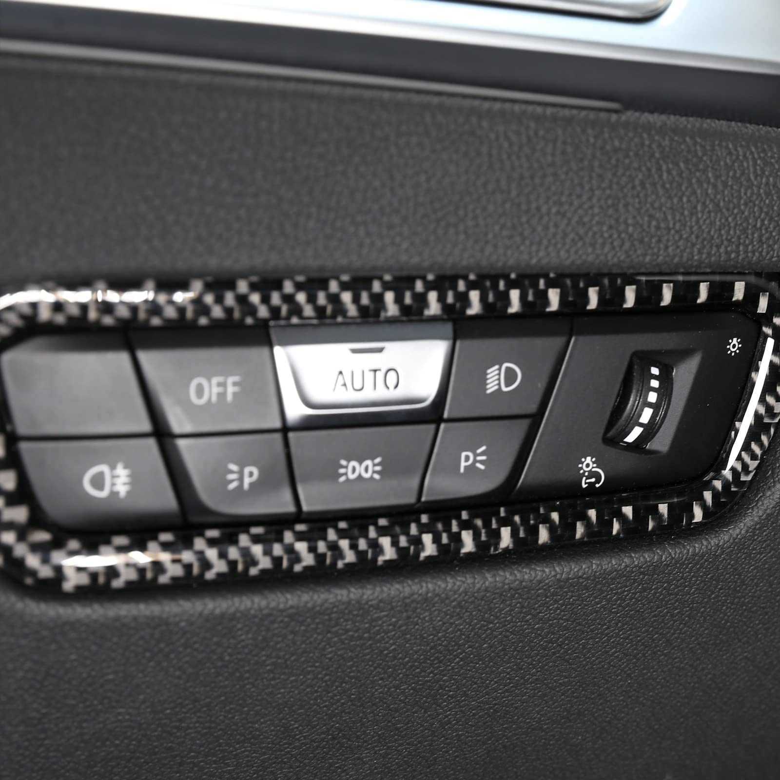 for Toyota GR Supra A90 2019-2022 Real Carbon Fiber?Soft Carbon Fiber?Car Headlight Switch Button Cover Sticker Car Accessories