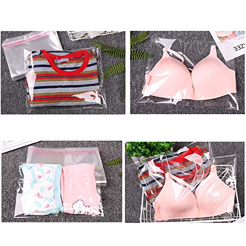 15β x 20β Clear Cellophane Bags Resealable Plastic OPP Bags Self Seal Poly Bags for Apparel,Party Wedding Gift Bags (15X20 inch(100Pcs)