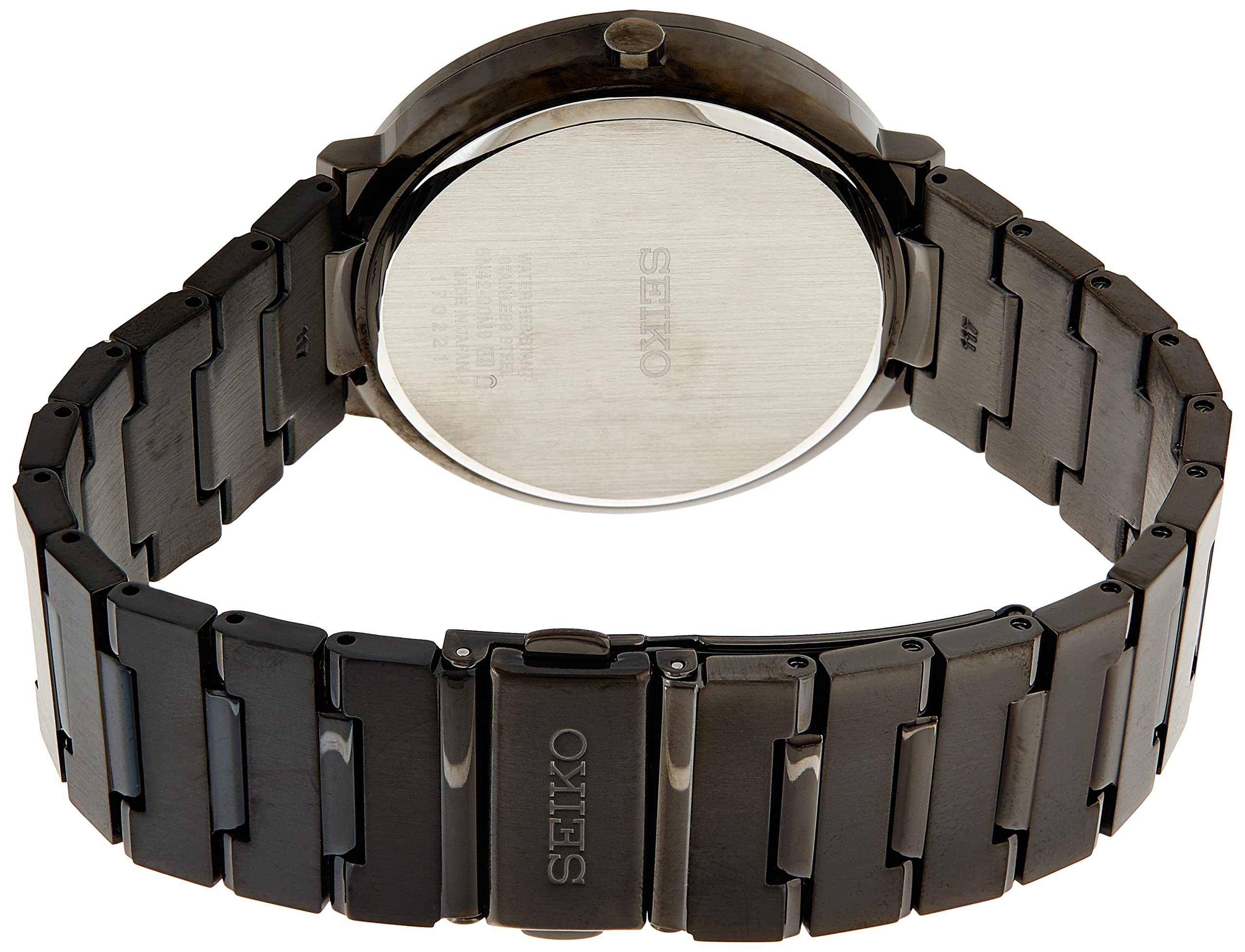 Seiko Mens Essential CONTEMP Black ION Finish