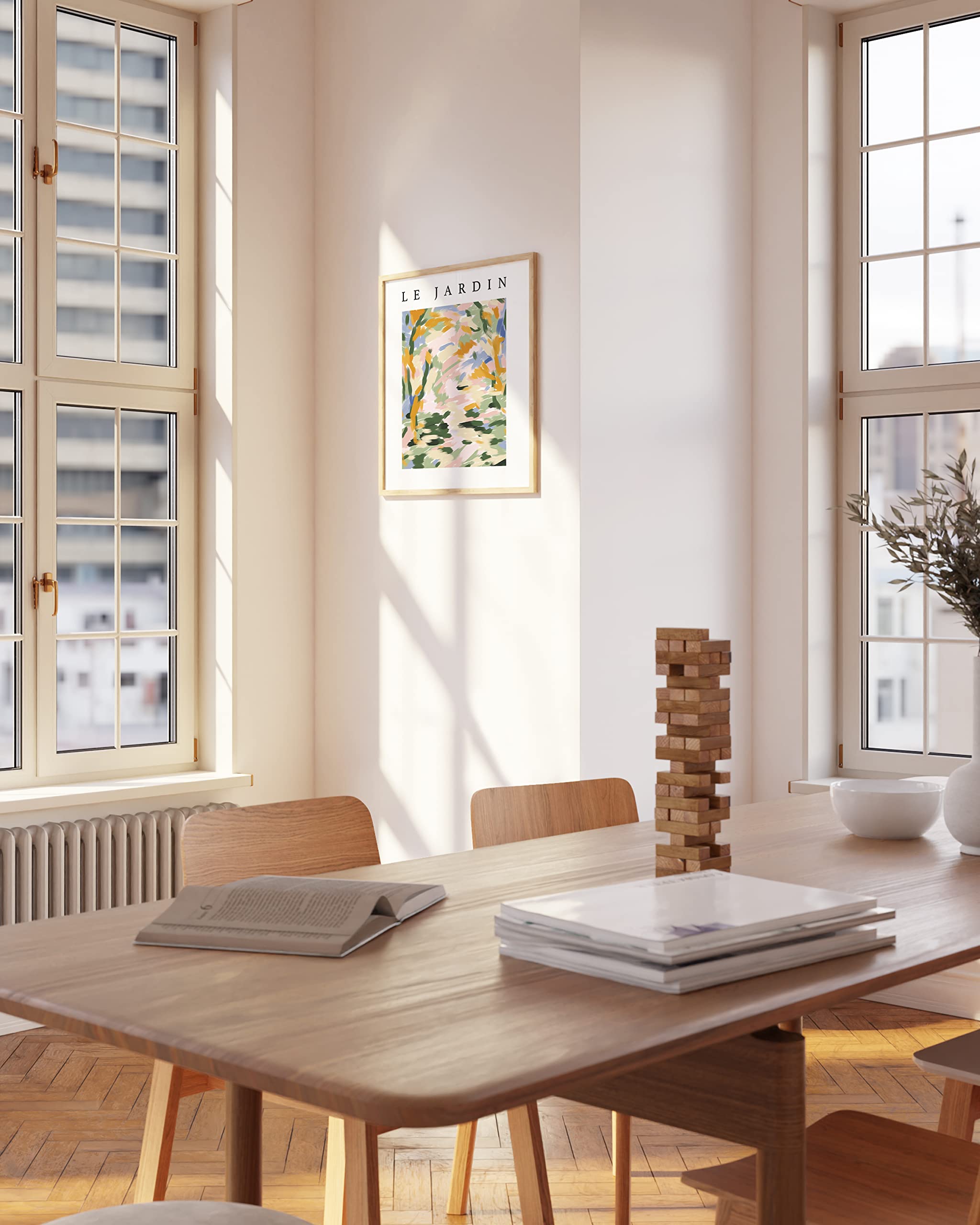 HAUS AND HUES 16"x20" Beige Natural Oak Wood Frames for Posters, 16x20 Frame Wood, 16x20 Poster Frames for Wall, 16x20 Frame Light Wood, Picture Frames 20x16 (Beige Oak)