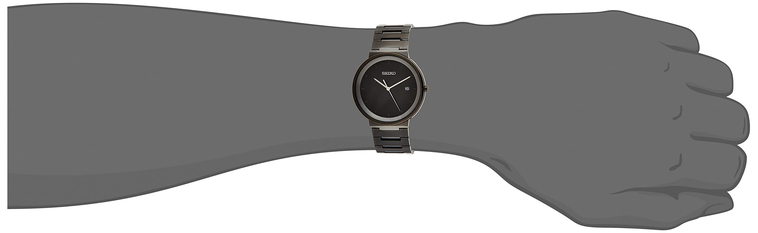 Seiko Mens Essential CONTEMP Black ION Finish