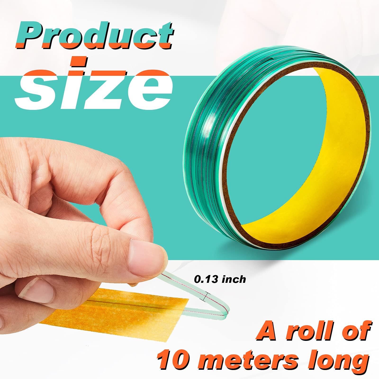 Frienda Vinyl Wrap Cutting Tape Edge Detailer Finish Line Vinyl Wrap Tool Car Wrap Tape for Car Auto Motorcycle Boat Graphic Decal(33 ft)