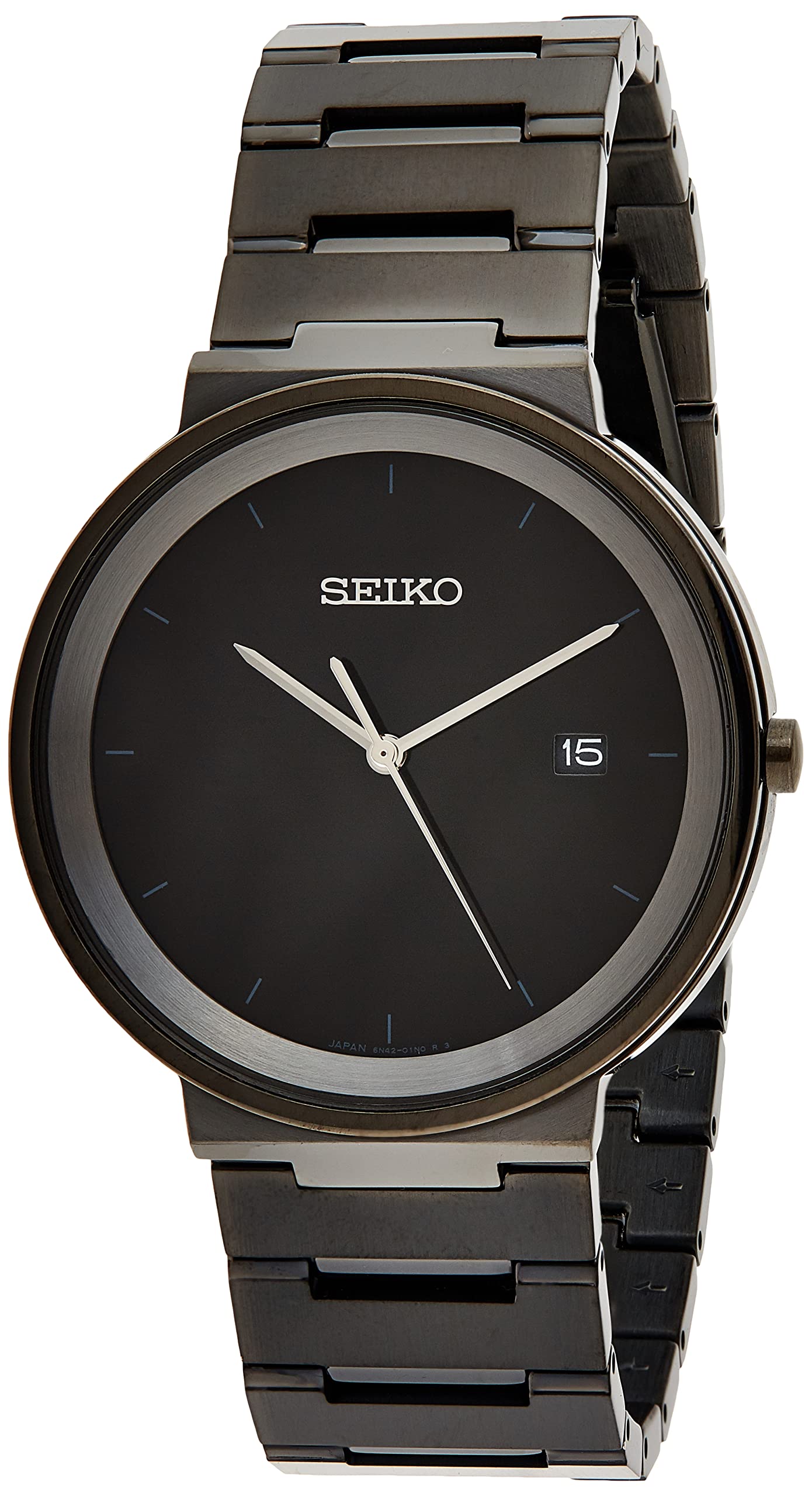 Seiko Mens Essential CONTEMP Black ION Finish