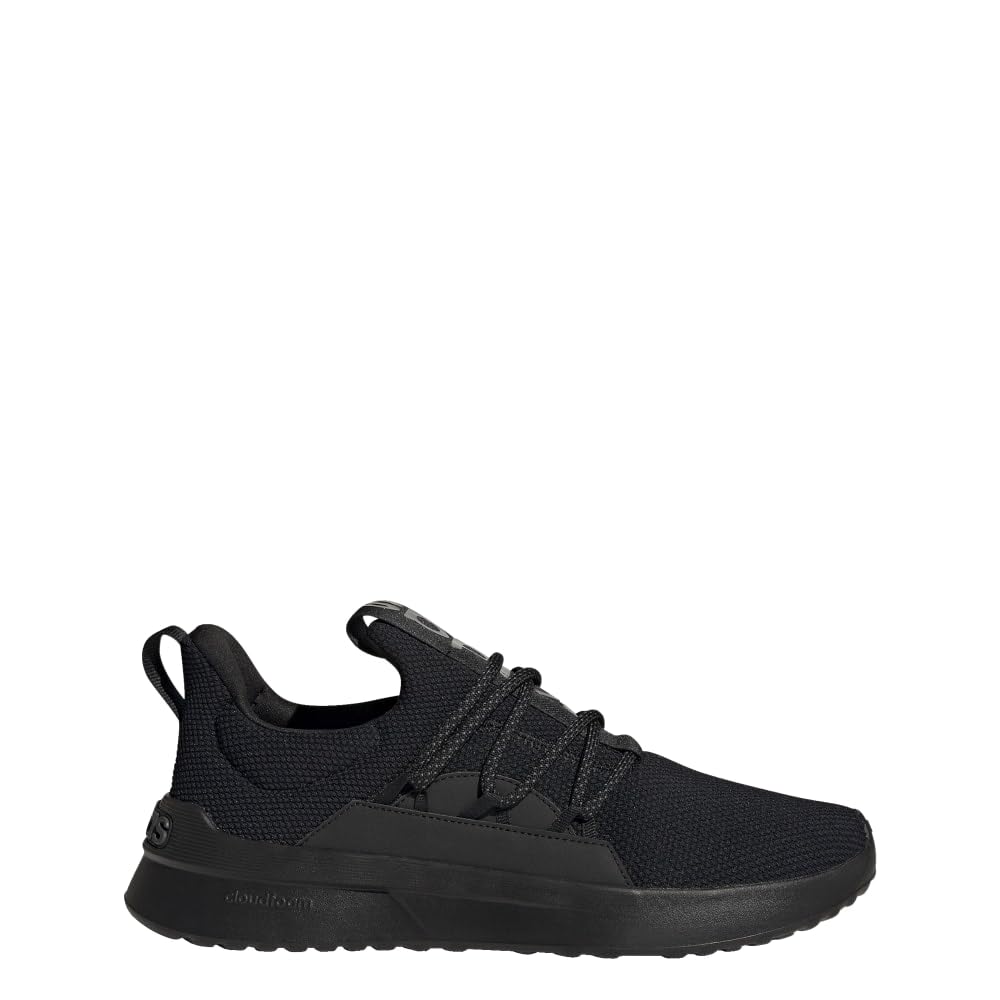 adidas Men's Lite Racer Adapt 5.0 Running Shoe, Black/Black/Grey, 8.5