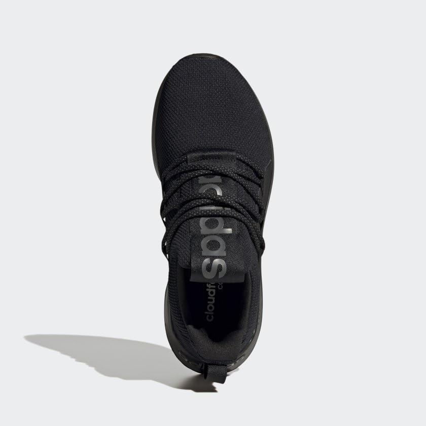 adidas Men's Lite Racer Adapt 5.0 Running Shoe, Black/Black/Grey, 8.5