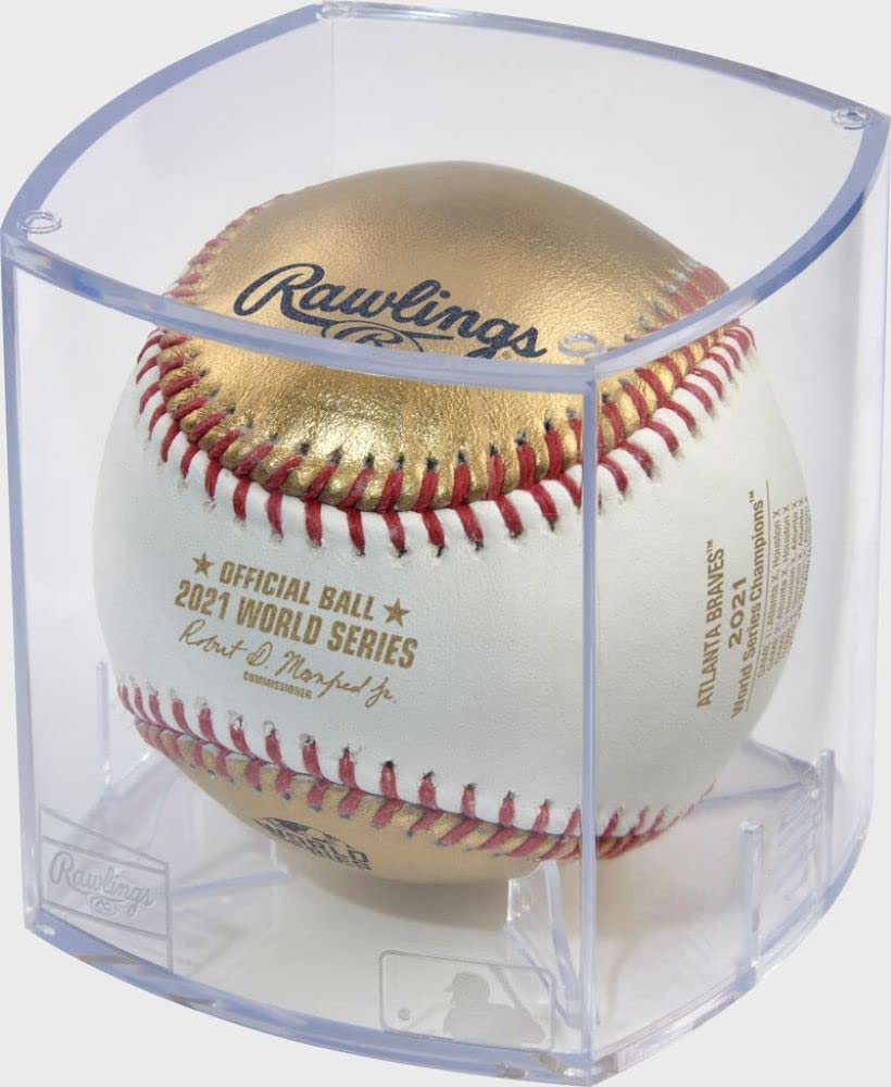 Rawlings | Official 2021 World Series Champions | Atlanta Braves | Commemorative Baseball | Game Scores Edition