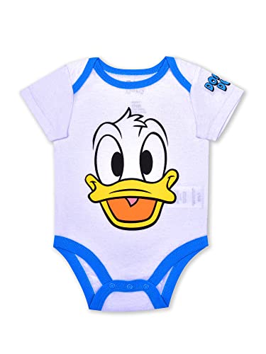 Disney Mickey Mouse or Donald Duck Boys Short Sleeve Bodysuit and Pants Set for Newborn and Infant
