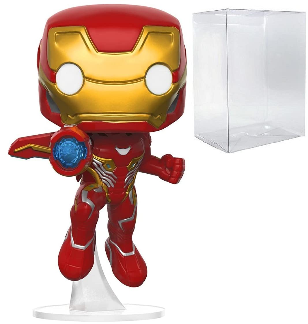 POP Marvel: Avengers Infinity War - Iron Man Funko Vinyl Figure (Bundled with Compatible Box Protector Case)