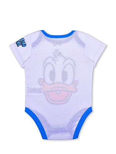 Disney Mickey Mouse or Donald Duck Boys Short Sleeve Bodysuit and Pants Set for Newborn and Infant