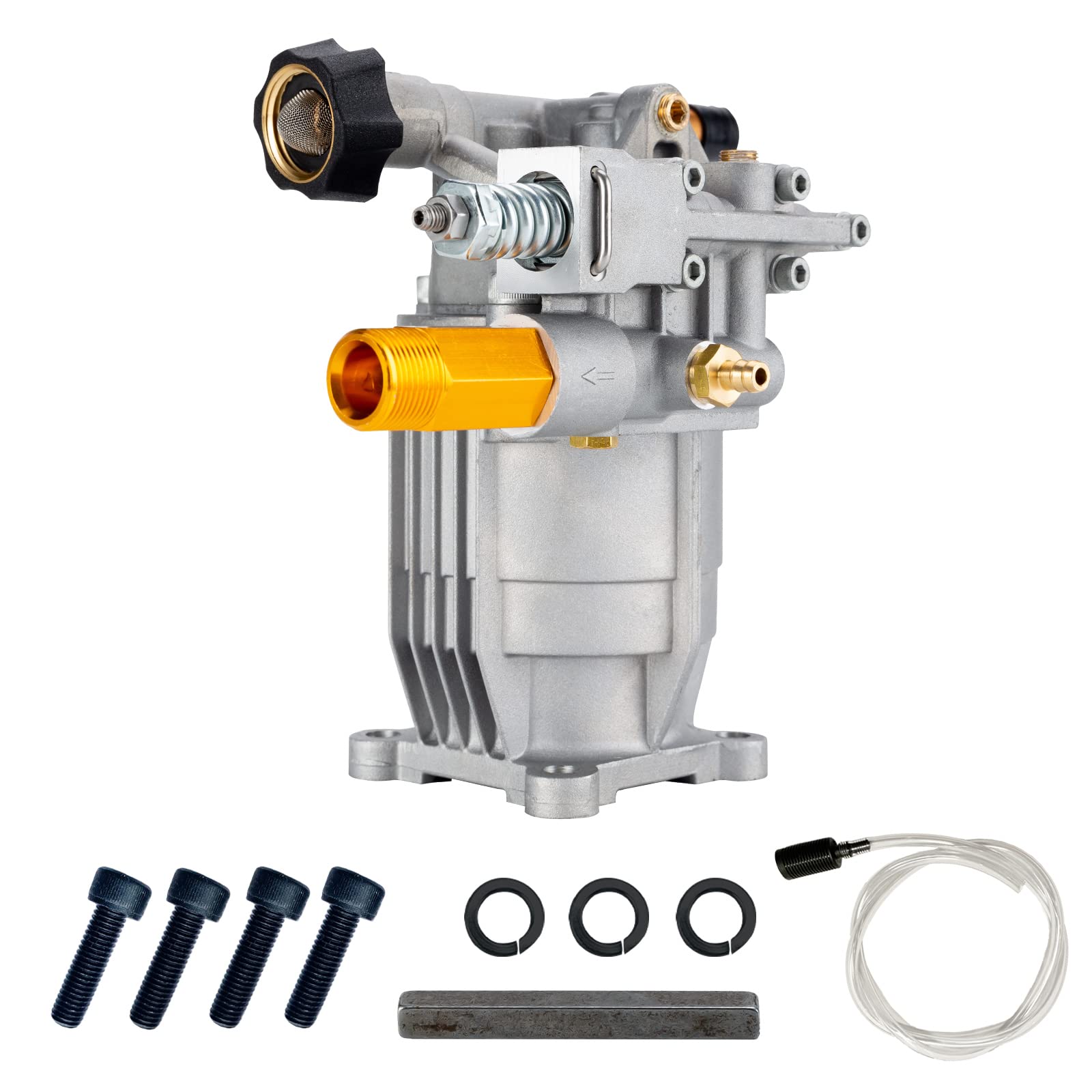 SANOL Max 3000 PSI Pressure Washer Pump Horizontal 3/4'' Shaft 2.4 GPM Power Washer Pump Replacement For Honda GC190, 309515003,308418007, G3050OHC, 020241 and More