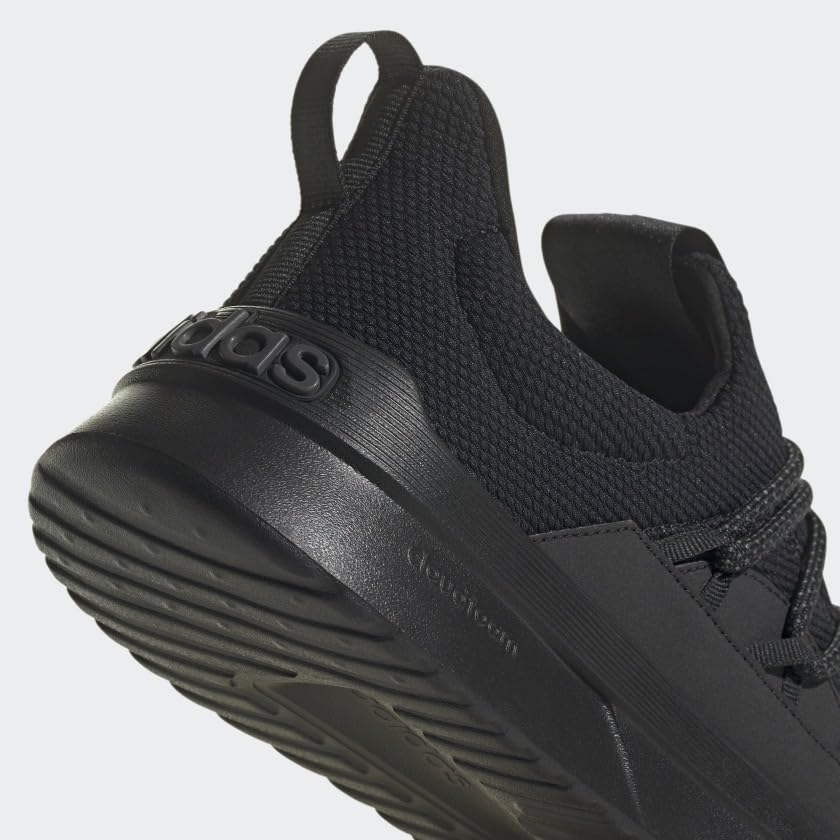 adidas Men's Lite Racer Adapt 5.0 Running Shoe, Black/Black/Grey, 8.5