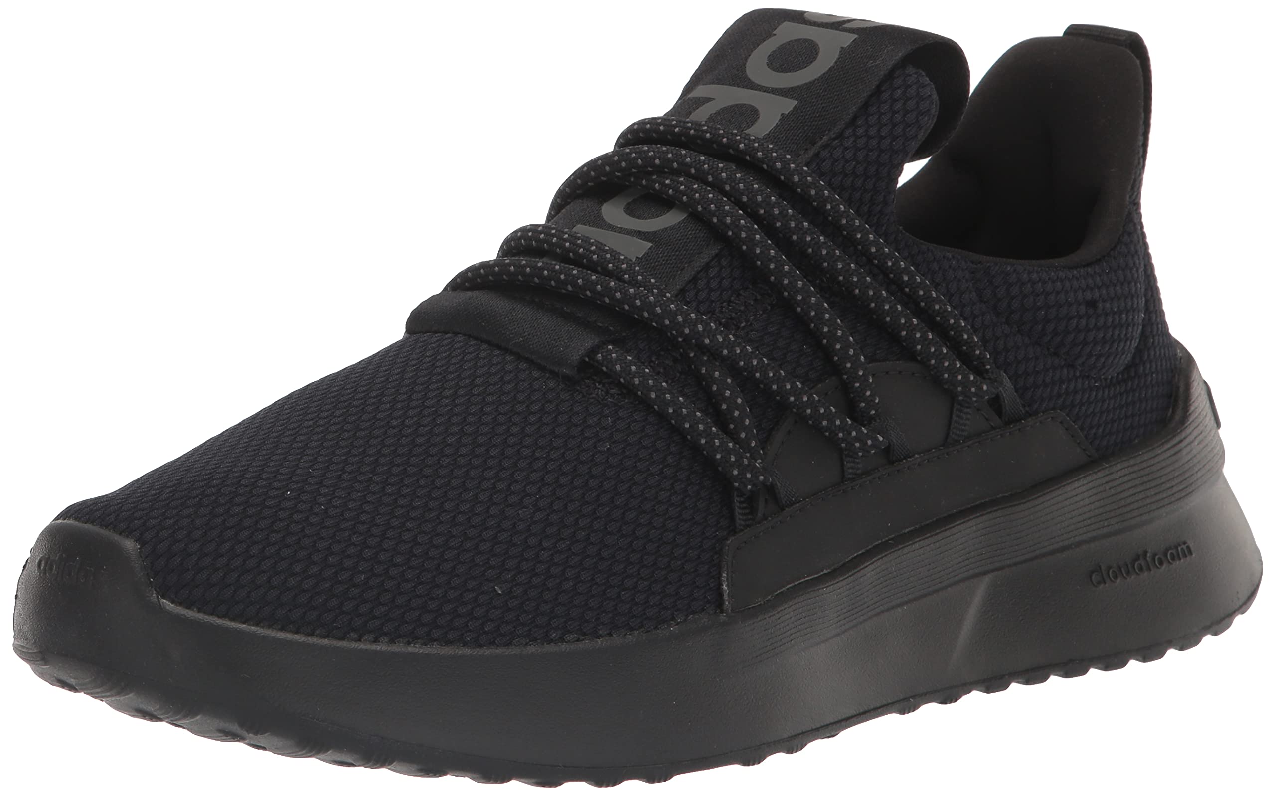 adidas Men's Lite Racer Adapt 5.0 Running Shoe, Black/Black/Grey, 8.5