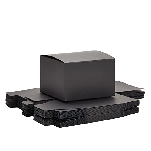 Juvale 30 Pack Black 6x6x4 Gift Boxes with Lids for Presents, Birthday Themed Party Favors, Groomsmen, Bridesmaid Proposal