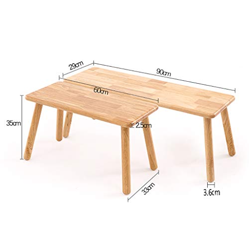 Free Standing Shoe Racks Rubber Wood Wooden Bench Long Bench Dining Stool Change Shoe Bench Household Bed end Stool (Size : 602935cm)