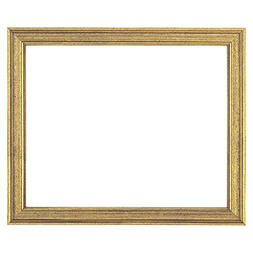 Museum Collection Piccadilly Artist Vintage Picture Frames - 16x20 Gold - Single Frame for 1/2" Canvas, Paper and Panels, Museum Quality Wooden Antique Frame, Does not Include Glass or Backing