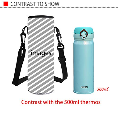 Aoopistc Animal Ladybug Water Bottle Sleeve Thermal Insulated Water Bottle Sling Case Bag Carrier Holder Durable Washable