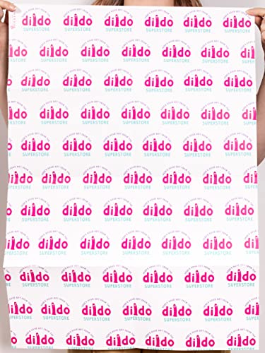 CENTRAL 23 Funny Wrapping Paper - 6 Sheets of Birthday Gift Wrap - Wrapping Paper Sheets for Women - For Bridal Shower - Bachelorette Party - Pink White - Comes With Fun Stickers