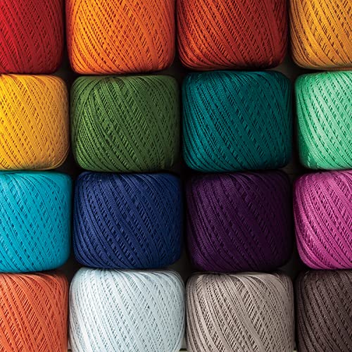 Knit Picks Curio #3 Lace Weight 100% Mercerized Cotton Crochet Thread Yarn 100 g (White)