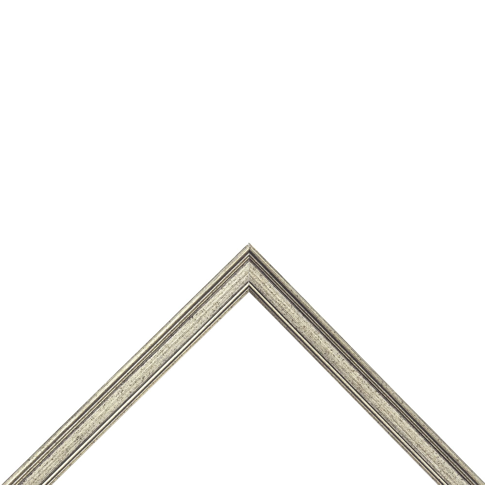 Museum Collection Piccadilly Artist Vintage Picture Frames - 16x20 Silver - Single Frame for 1/2" Canvas, Paper and Panels, Museum Quality Wooden Antique Frame, Does not Include Glass or Backing