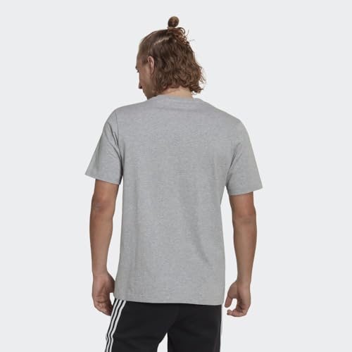 adidas Men's Essentials Camouflage Printed Tee, Medium Grey Heather, Large