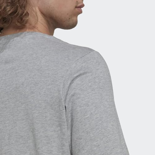 adidas Men's Essentials Camouflage Printed Tee, Medium Grey Heather, Large