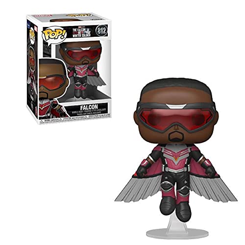 POP Marvel: Falcon and The Winter Soldier - Falcon (Flying) Funko Pop! Vinyl Figure (Bundled with Compatible Pop Box Protector Case) Multicolor 3.75 inches
