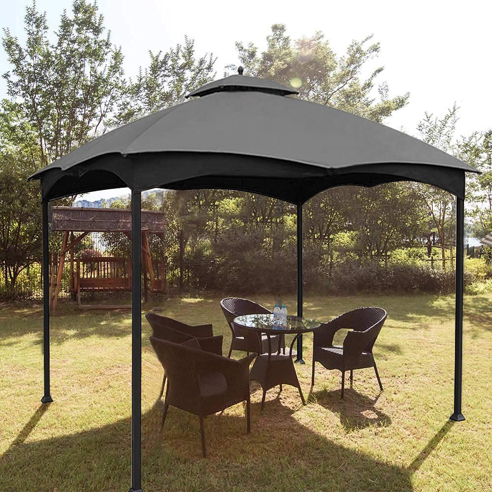 CoastShade Patio 10X12 Replacement Canopy Roof for 10X12 Gazebo Backyard Double Top Gazebo #GF-12S004B-1(Gray)