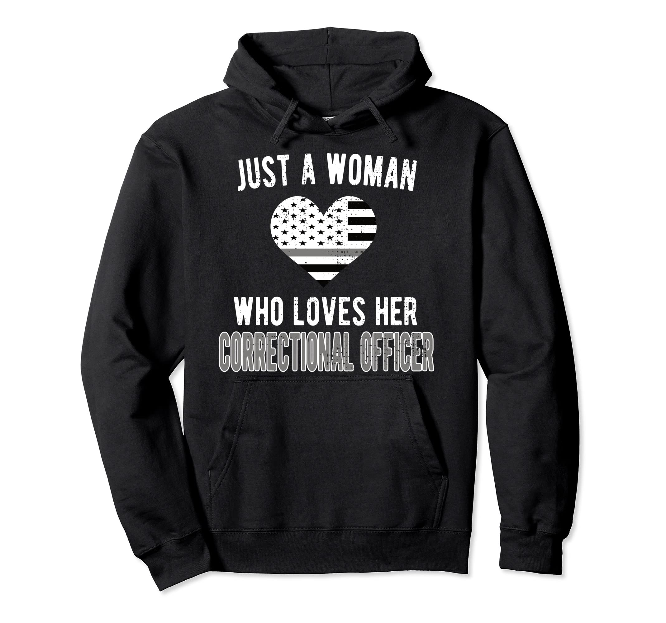 Correctional Officer Wife | Corrections Wife Silver Line Pullover Hoodie