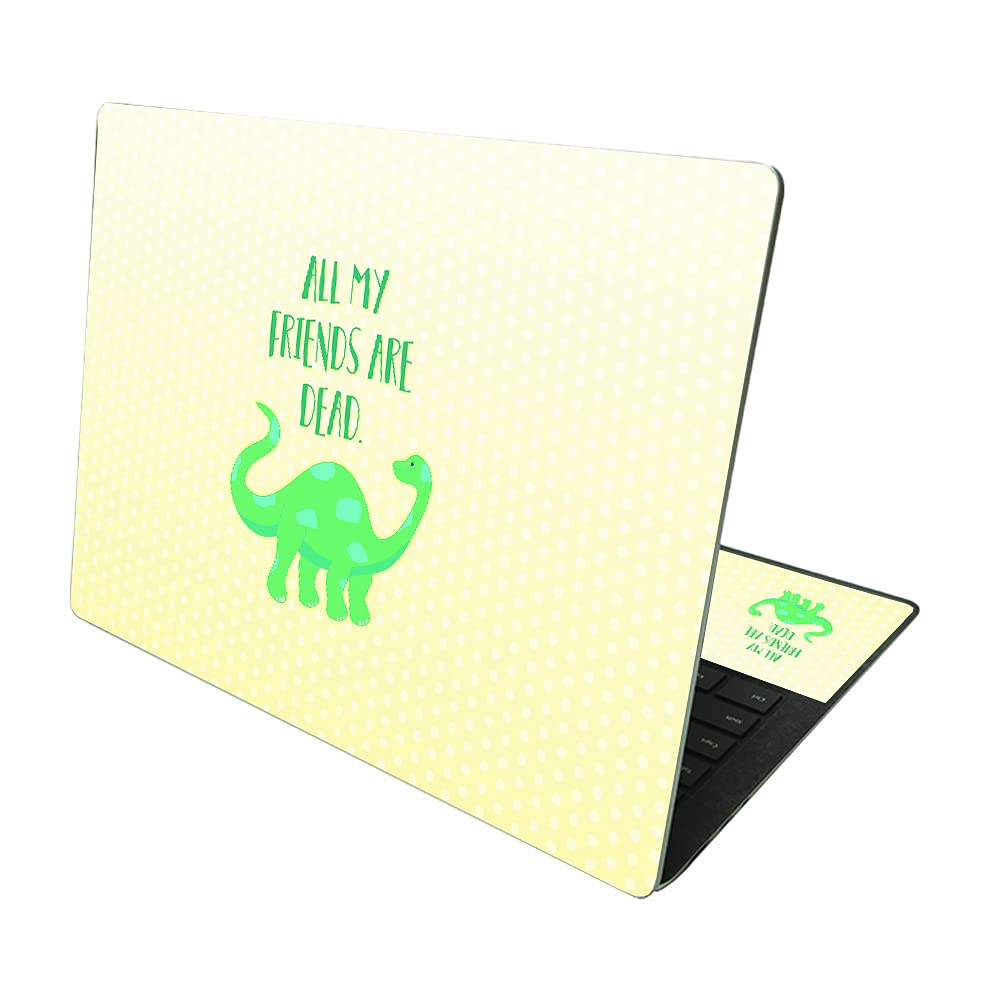 MightySkins Skin Compatible with Microsoft Surface Laptop 4 13.5” - All My Friends are Dead | Protective, Durable, and Unique Vinyl Decal wrap Cover | Easy to Apply | Made in The USA