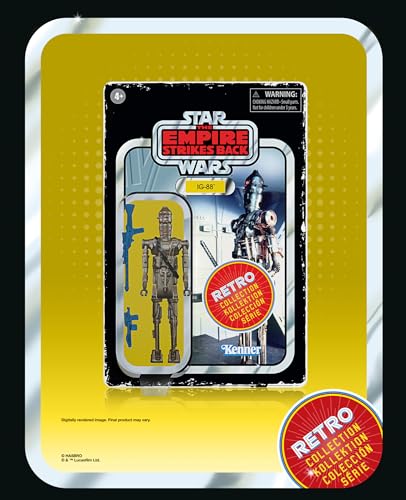 STAR WARS Retro Collection Special Bounty Hunters 2-Pack Dengar & IG-88 Toys 3.75-Inch-Scale The Empire Strikes Back Figures (Amazon Exclusive)