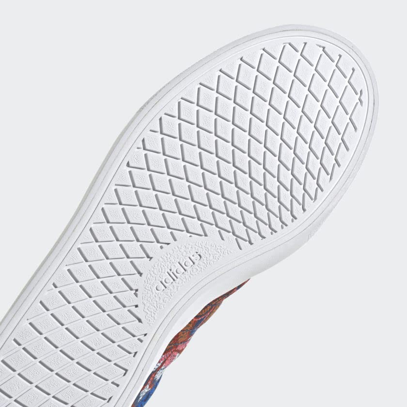 adidas Women's VULCRAID3R Skate Shoe, Mystery Blue/Hi-Res Yellow/FTWR White, 8.5