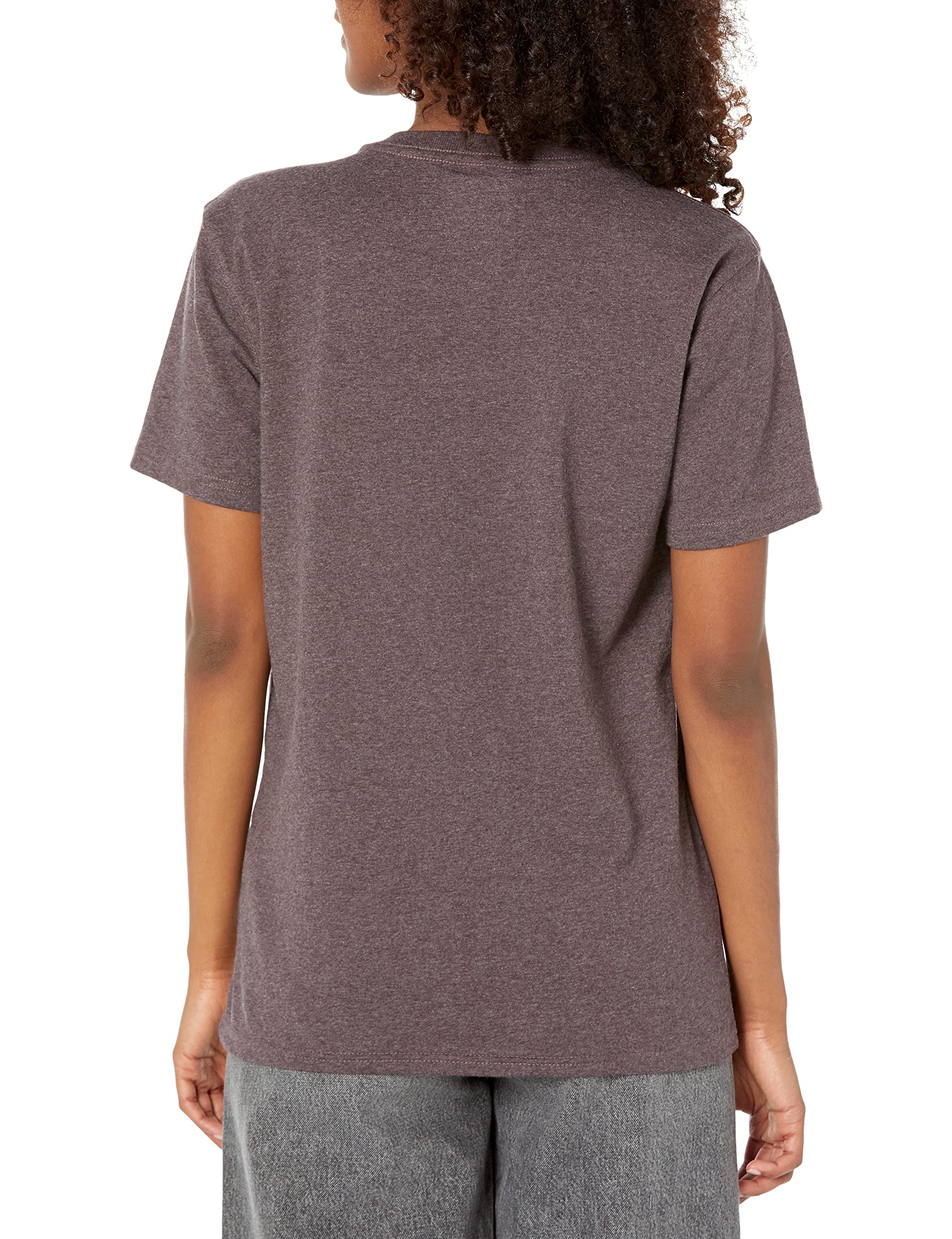 Carhartt Women's Loose Fit Heavyweight Short-Sleeve Pocket T-Shirt (Also Available in Plus Sizes), BlackBerry Heather, X-Large