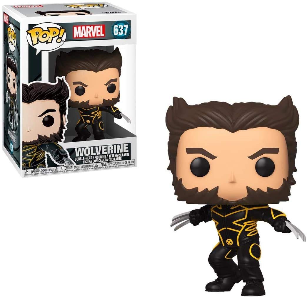 POP Marvel: X-Men 20th Anniversary - Wolverine in Jacket Funko Pop! Vinyl Figure (Bundled with patible Pop Box Protector Case) Multicolored 3.75 inches