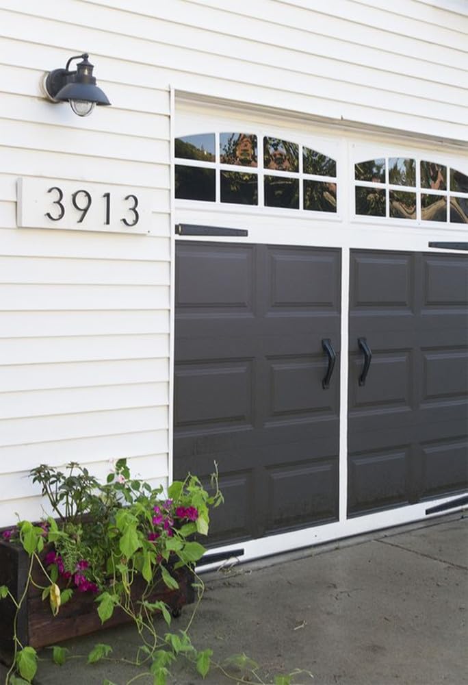 5 Inch House Numbers for Outside, Metal Modern Floating House Numbers, Garden Door Mailbox Decor Number with Nail Kit, Visibility Signage (Black 3)