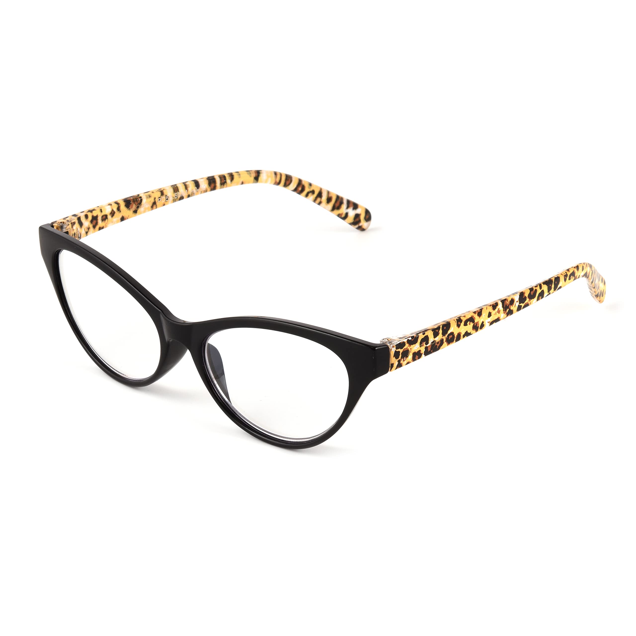 Betsey Johnson womens Kai Blue Light Glasses Reading Glasses, Cheetah, 40mm US