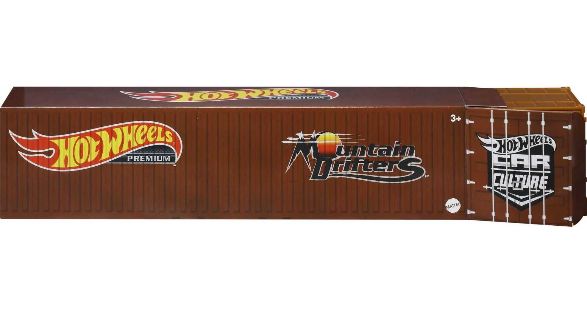 Hot Wheels Premium Car Culture Mountain Drifters Design Container Set, 5 1:64 Scale Toy Drift Vehicles, Premium Execution for Collectors