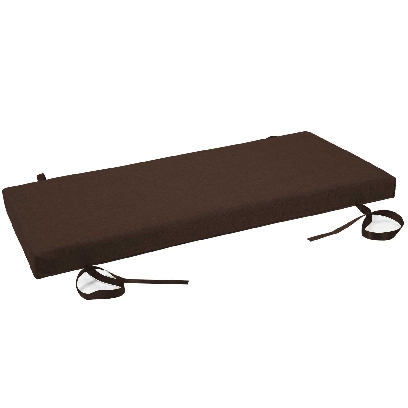 ROFIELTY Custom Bench Cushion for Bench Seat Cushion Window Seat Cushions Indoor Bench Cushions for Indoor Furniture Bench Pads Bench Pillow (Dark Brown,59x18x2inch)