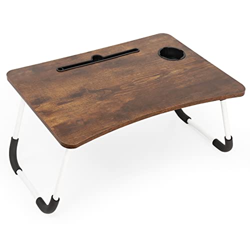 Laptop Stand for Bed,Folding Bedtray Table ,Notebook,Cup and Phone Holder,Portable Laptop Desk Watching and Eating for Bed,Couch,Floor